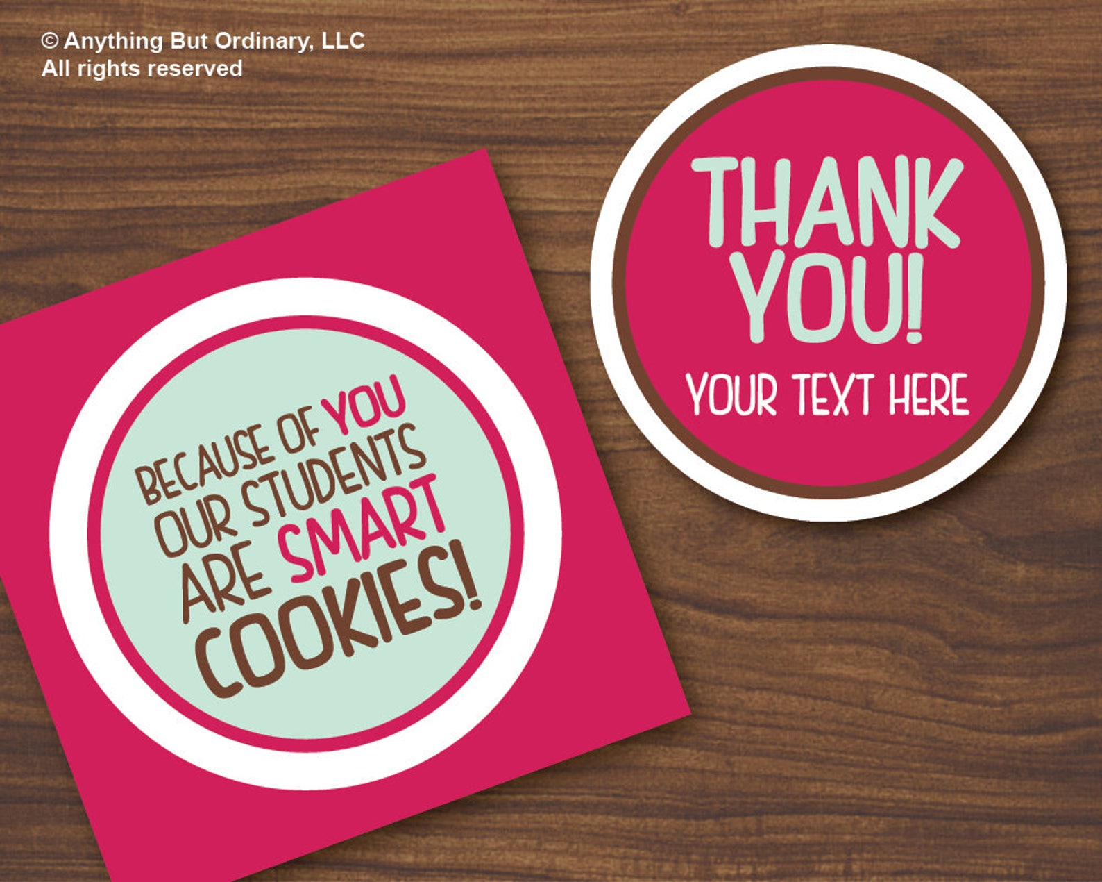 Teacher Appreciation Smart Cookies Gift Tags Printable - Etsy