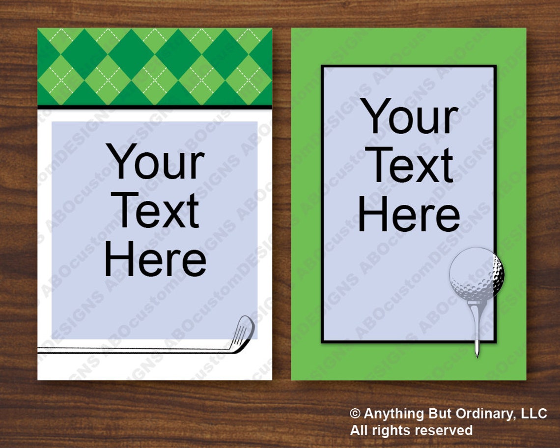 Golf Editable Party Signs, Printable Golf Partee Wall Signs, INSTANT ...