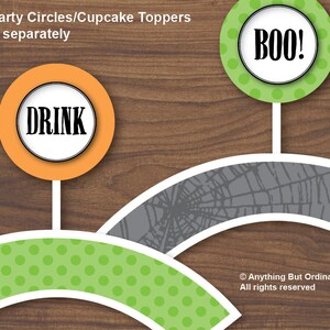 Dress Scary Collection Cupcake Wrappers, DIY Halloween Labels, INSTANT ...