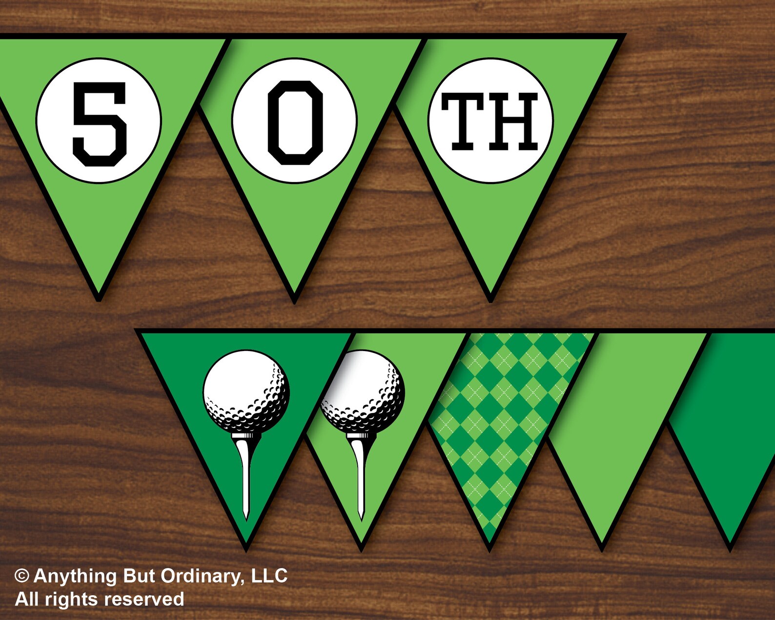 PERSONALIZED Golf Birthday Banner Printable Partee Banner - Etsy
