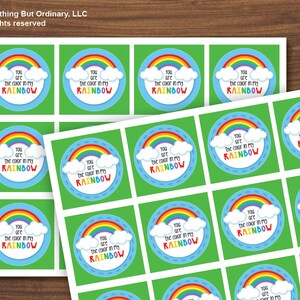 Printable Rainbow Gift Tags, St. Patrick's Day Rainbow Labels, Color in ...