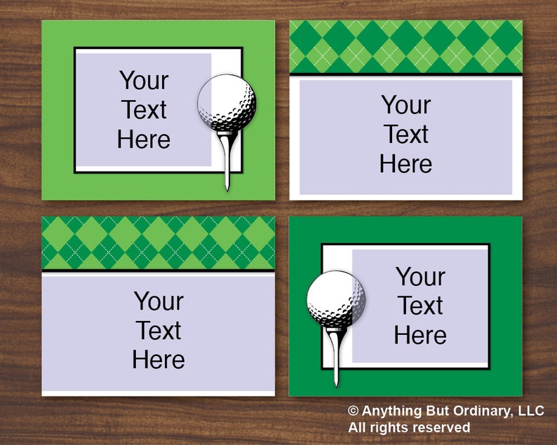 Golf Editable Party Signs Printable Golf ParTEE Wall Signs | Etsy