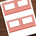 Red and White Label Cards Editable Chevron Favor Tags - Etsy