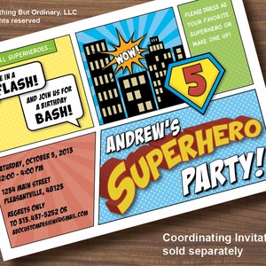 Superhero Welcome Sign, Comic Book Super Hero Editable Party Sign ...