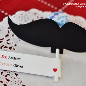 Mustache and Lips Lollipop Covers With Editable Labels, DIY Valentines ...