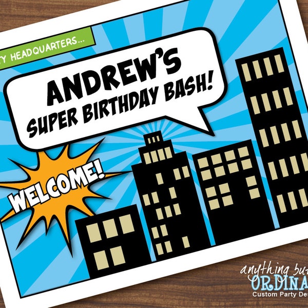 Superhero Welcome - Etsy