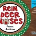 Reindeer Noses Gift Tags, Printable Christmas Favor Tags, Editable ...
