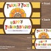 Turkey Toes DIY Thanksgiving Bag Toppers Editable Treat Bag - Etsy