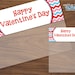 Happy Valentine's Day Bag Toppers, Red, Pink and Blue Chevron, Editable ...