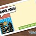 Superhero Thank You Card Flat Card EDITABLE Thankyou Note - Etsy