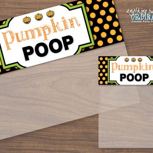 Pumpkin Poop, Editable Halloween Bag Toppers, Treat Bag Labels, INSTANT ...