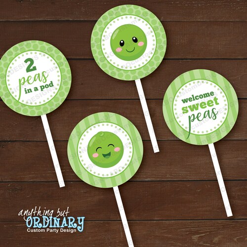 Two Peas in a Pod Baby Shower Invitation for Twins Gender - Etsy