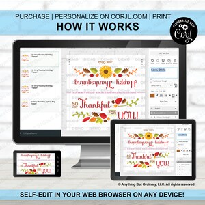 Thankful for You Bag Toppers Editable Thanksgiving Treat Bag Labels so ...