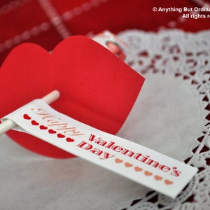 Mustache and Lips Lollipop Covers With Editable Labels, DIY Valentines ...