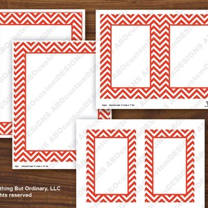 Printable Red and White Chevron Signs, Editable Party Signs, INSTANT ...