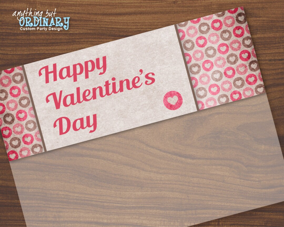 Printable Valentine Bag Toppers in 3 SIZES Editable Heart - Etsy