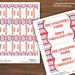 Happy Valentine's Day Bag Toppers, Red, Pink and Blue Chevron, Editable ...