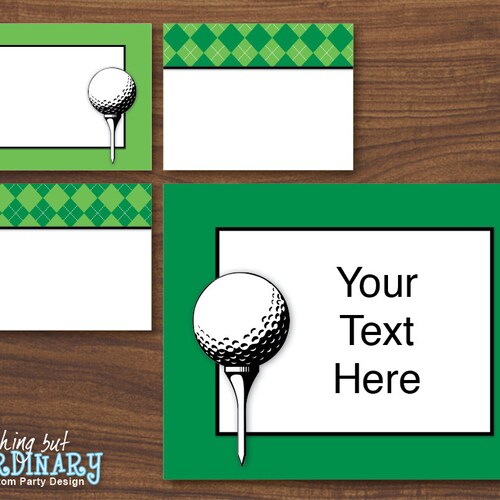 Golf Party Food Labels INSTANT DOWNLOAD Printable Buffet - Etsy