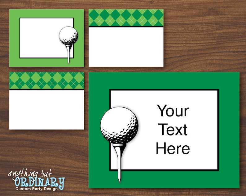 Golf Editable Party Signs Printable Golf ParTEE Wall Signs | Etsy