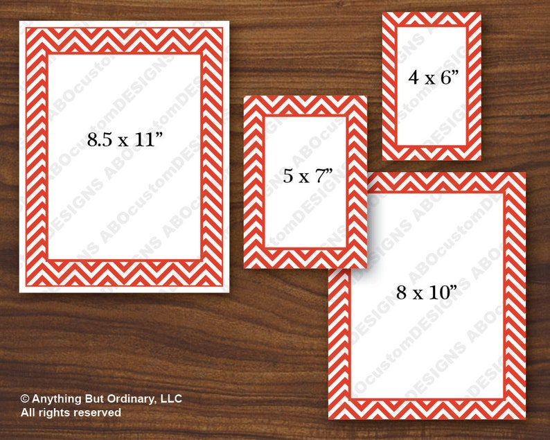 Printable Red and White Chevron Signs, Editable Party Signs, INSTANT ...