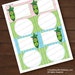 Editable Sweet Pea Flat Label Cards Printable Two Peas in a Pod Blue ...
