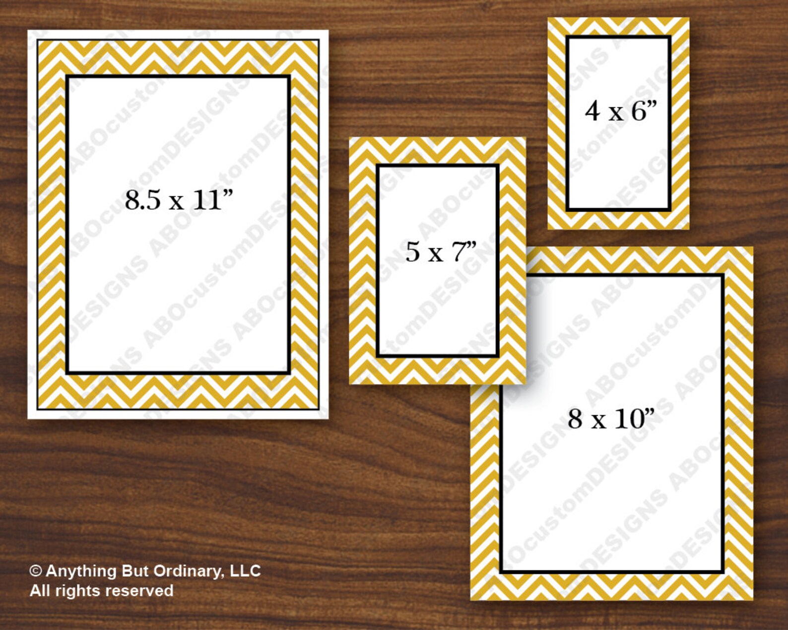 Printable Black and Gold Chevron Wall Signs, Editable Party Signs in ...