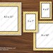 Printable Black and Gold Chevron Wall Signs, Editable Party Signs in ...