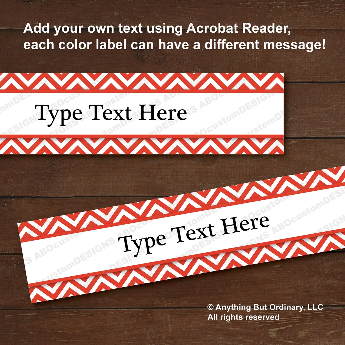 Printable Water Bottle Labels With Editable Text Area | Etsy