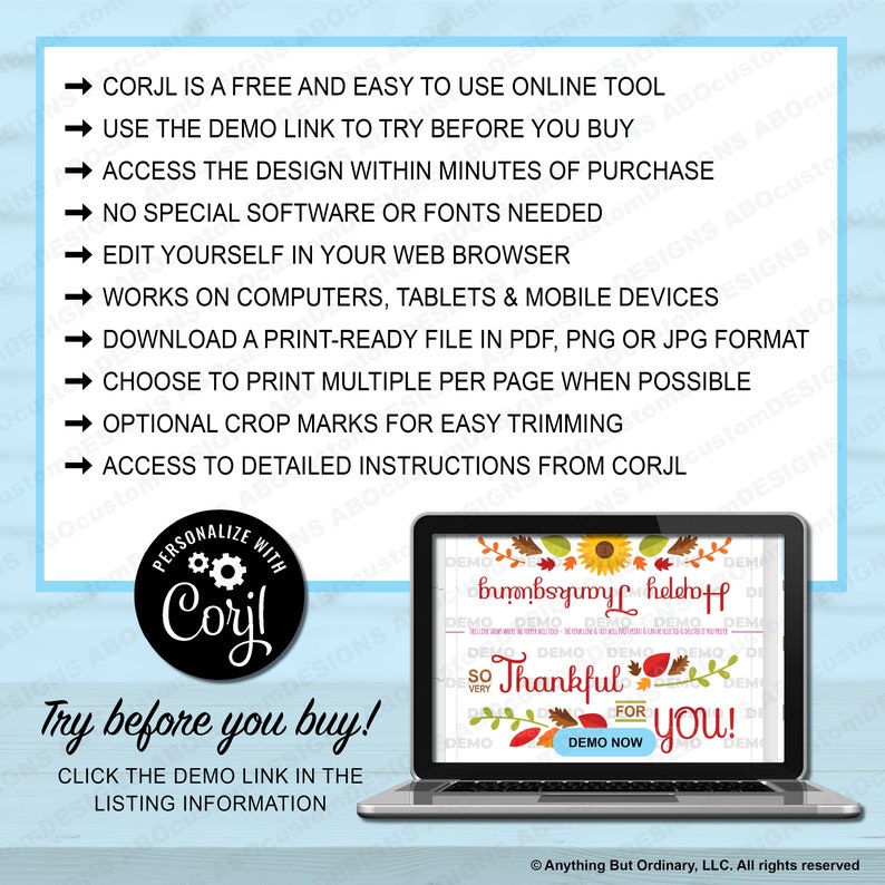 Thankful for You Bag Toppers Editable Thanksgiving Treat Bag - Etsy