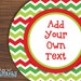 Editable Red and Green Chevron Tags, Christmas Gift Tags, Editable ...