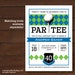 PERSONALIZED Golf Birthday Centerpiece Set, Printable Partee Signs in ...