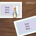 DIY Peter Rabbit Gray and Blue Editable Table Tents INSTANT - Etsy