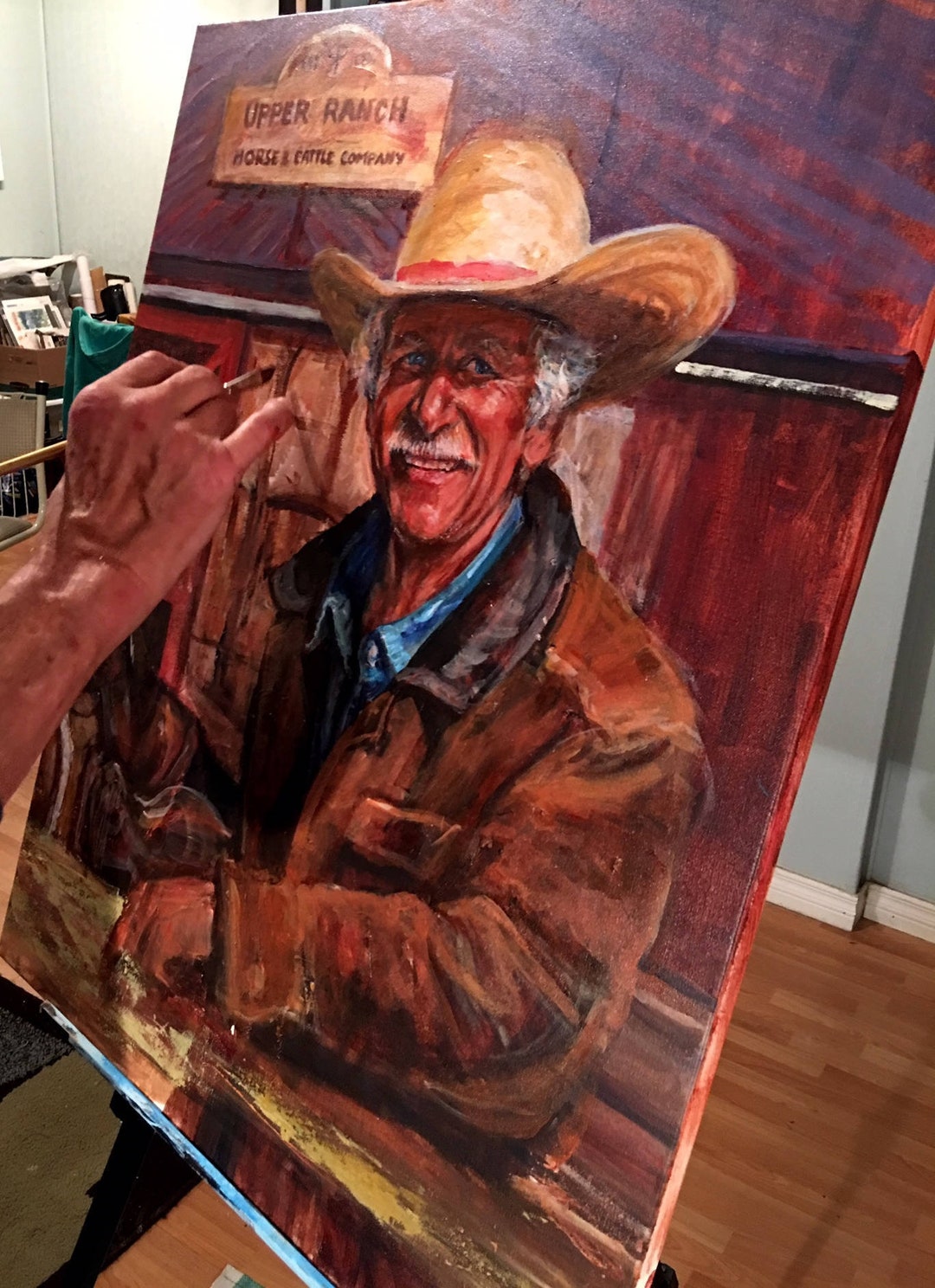 Sample Portrait Painting Fine Art Acrylic or Oil, Custom Order, Pre ...