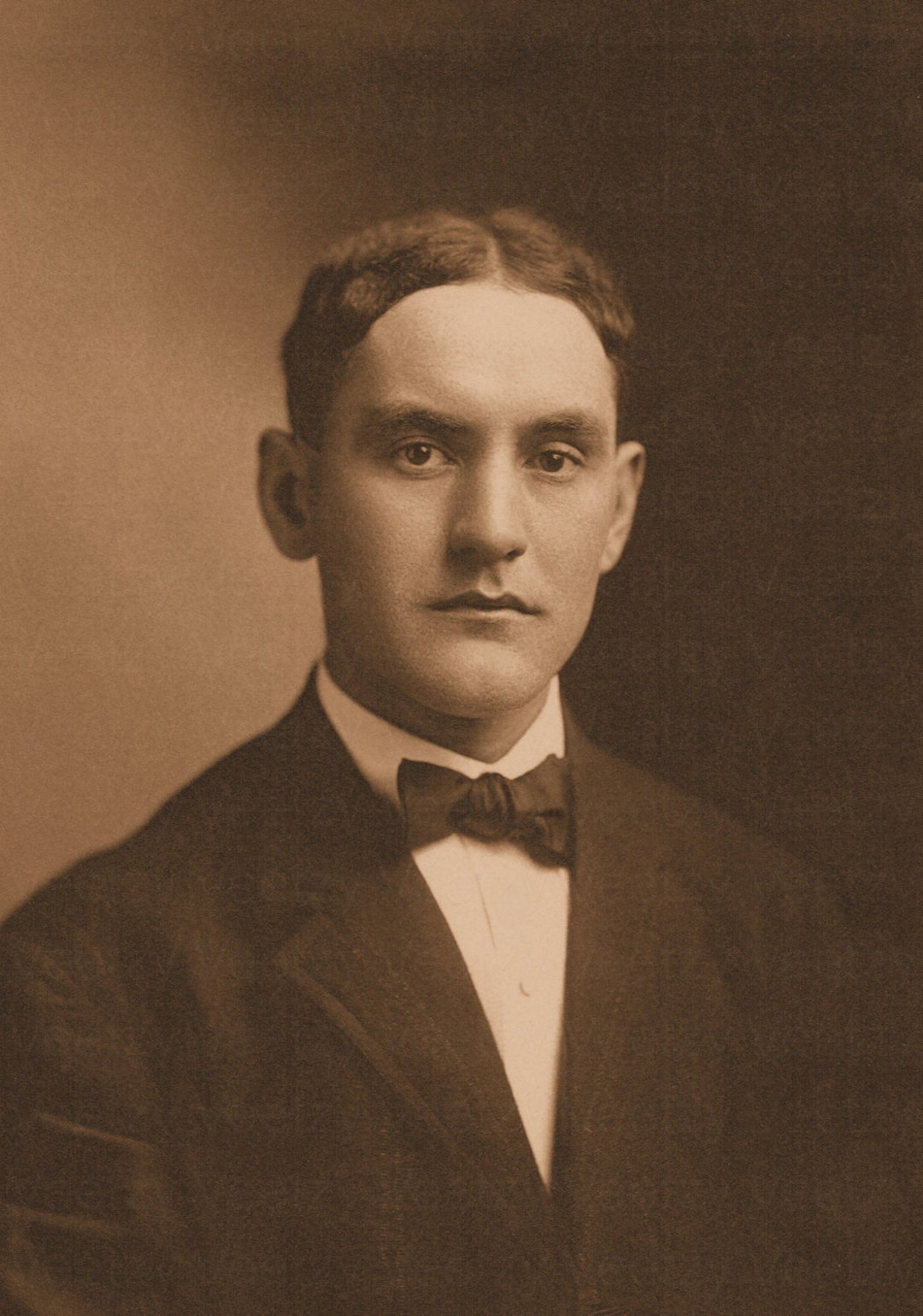 Digital Download Vintage Photo Victorian Man Wearing a Handsome Bow Tie ...