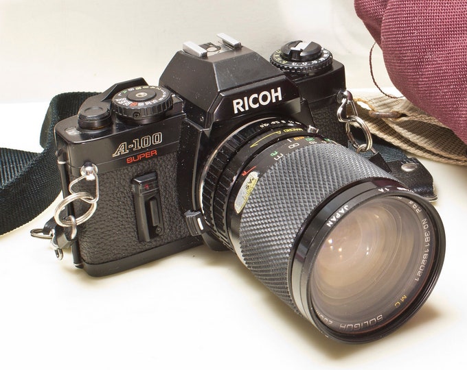 Ricoh A-100 Super 35MM Film SLR Camera - Working Vintage 1970s Camera ...