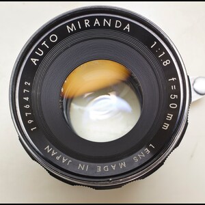 Miranda Sensorex II Camera With an Auto Miranda 50MM 1:1.8 Lens ...