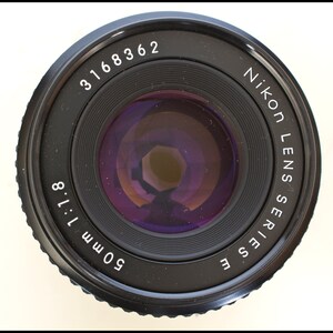 Nikon FE Camera With Nikon Series E 50MM 1:1.8 Lens - Working Vintage ...