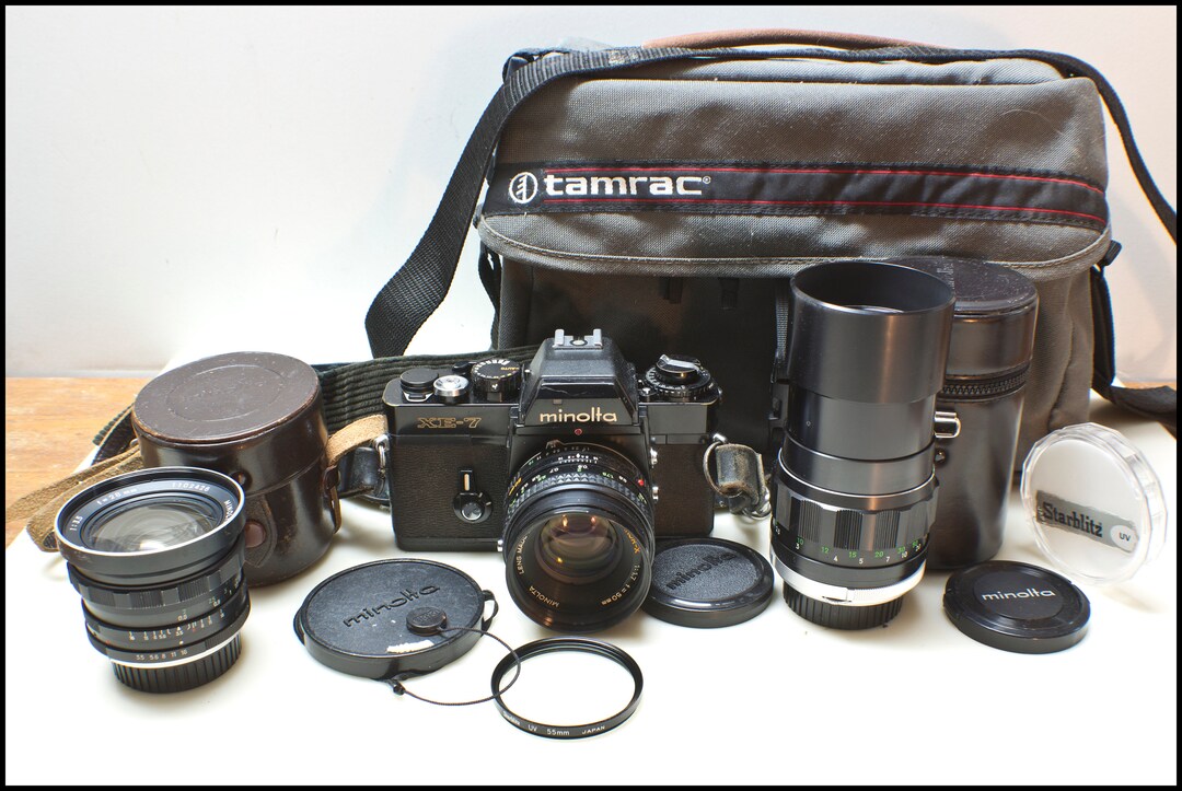 Minolta XE-7 Camera With 3 Lenses Working, Rare Vintage 1970s ...