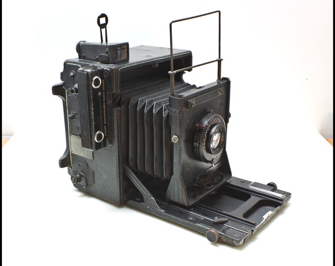 Speed Graphic 4X5 Press Camera - Vintage Working 1940s WWII Blacked Out ...