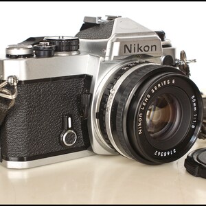Nikon FE Camera With Nikon Series E 50MM 1:1.8 Lens - Working Vintage ...