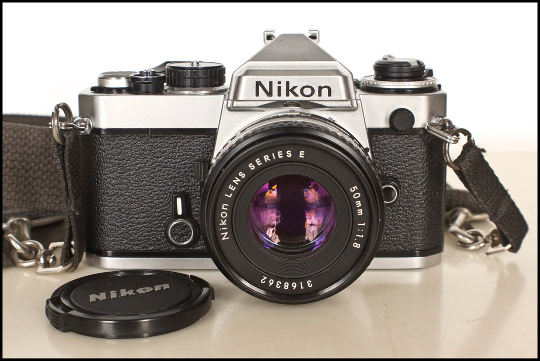 Nikon FE Camera With Nikon Series E 50MM 1:1.8 Lens - Working Vintage ...
