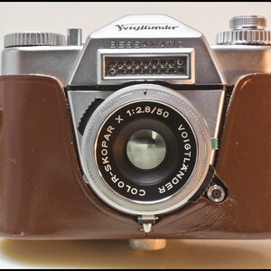 Voigtlander Bessamatic Camera With 50MM 1:2.8 Color Skopar X Lens - Rare, Working, Vintage 1960s ...