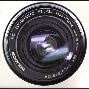 Canon A-1 Camera With Soligor 35~70MM 1:2.5~3.5 Macro Zoom Lens ...