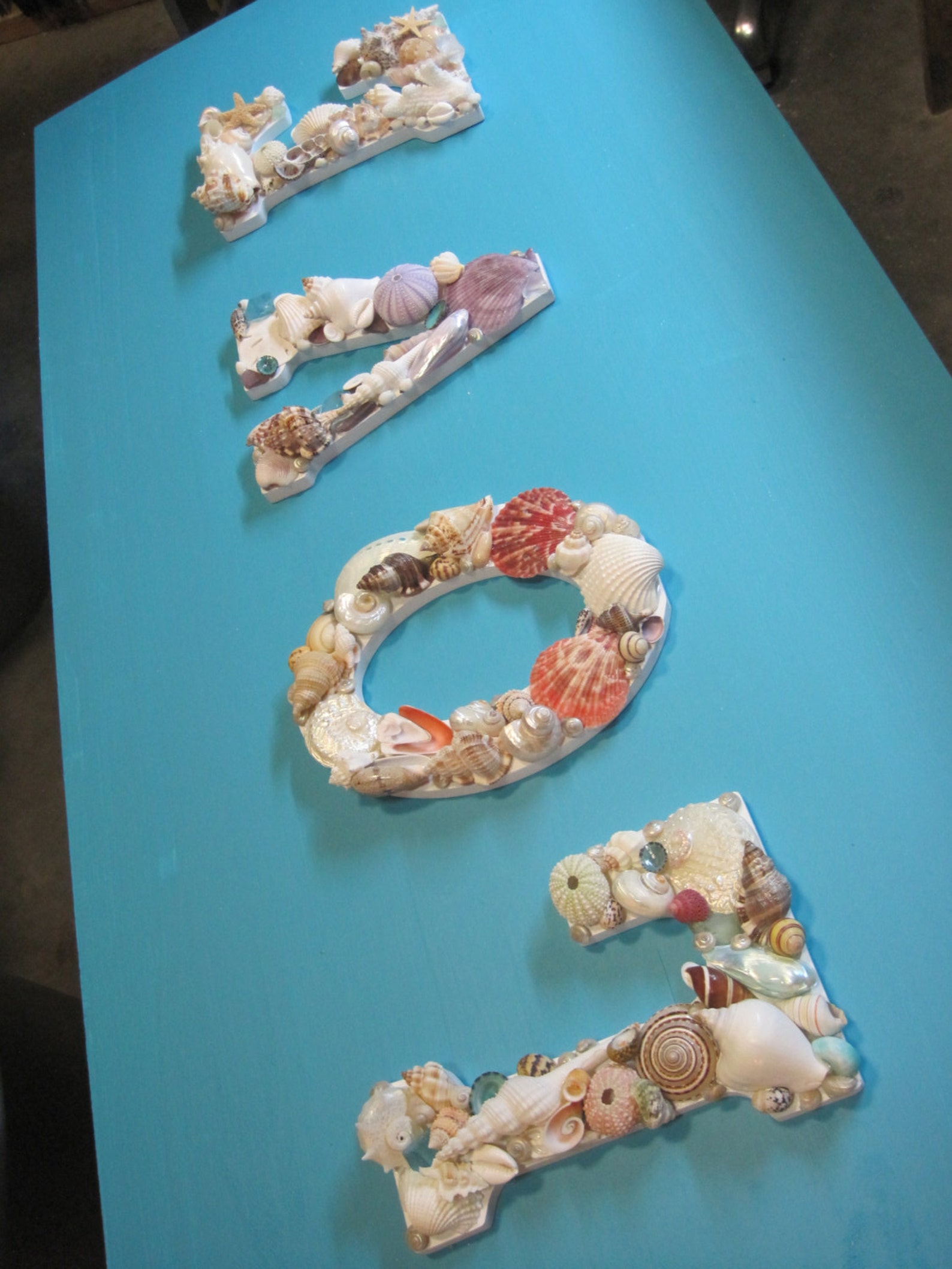 Beach Decor Shell Letters LOVE Multicolor Shell Letters | Etsy