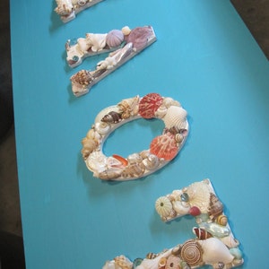 Beach Decor Shell Letters LOVE Multicolor Shell Letters | Etsy