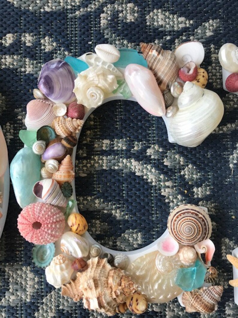 Beach Decor Ocean Shell Letters Seashell Letters Beach | Etsy