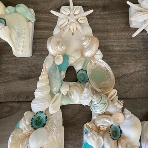 Beach Decor "family" Shell Letters - Soft Tropical Colored Shell ...