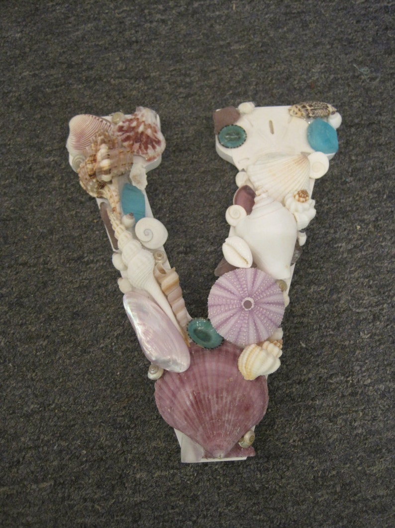 Beach Decor Shell Letters LOVE Multicolor Shell Letters | Etsy