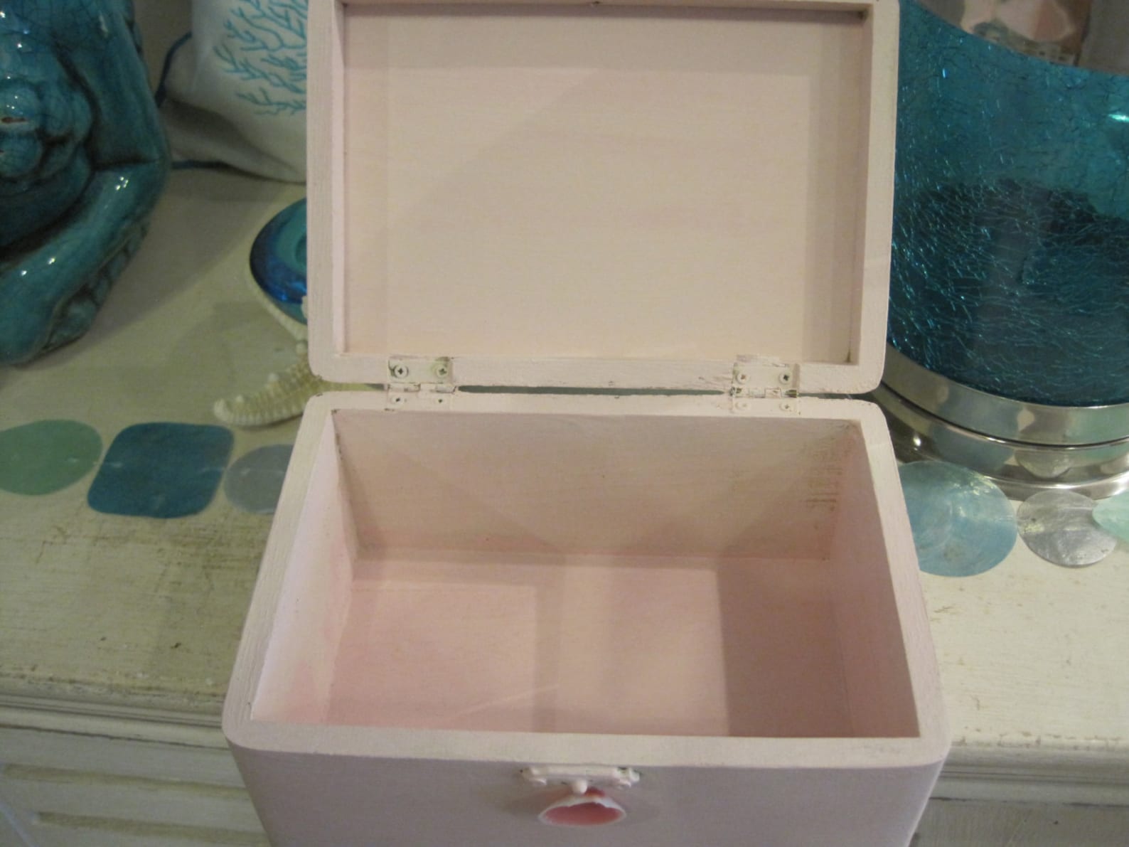 Beach Decor Seashell Jewelry Box Jewelry Box Shell Jewelry - Etsy