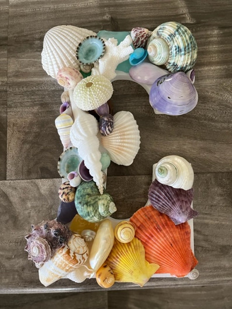 Beach Decor Shell Letters LOVE Multicolor Shell Letters - Etsy